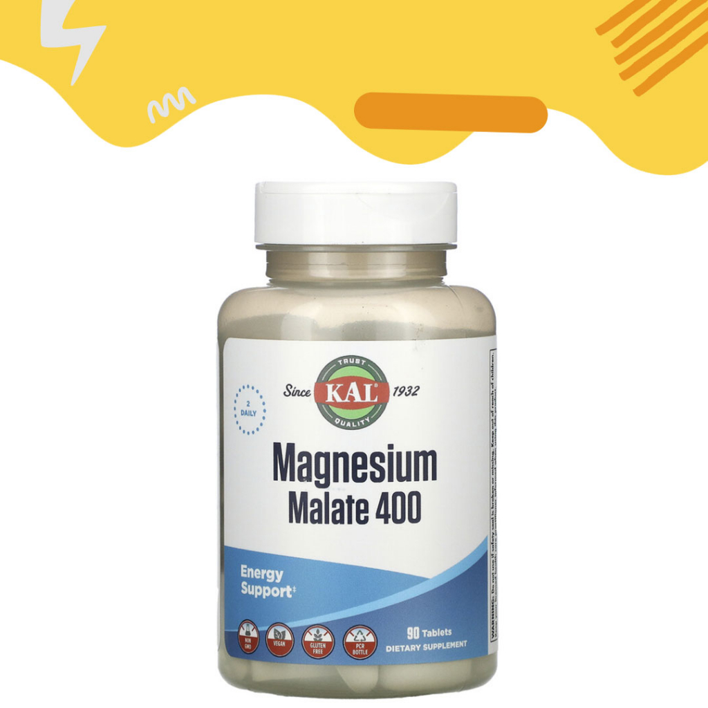 KAL, Magnesium Malate 400, 90 Tablets | Shopee Thailand