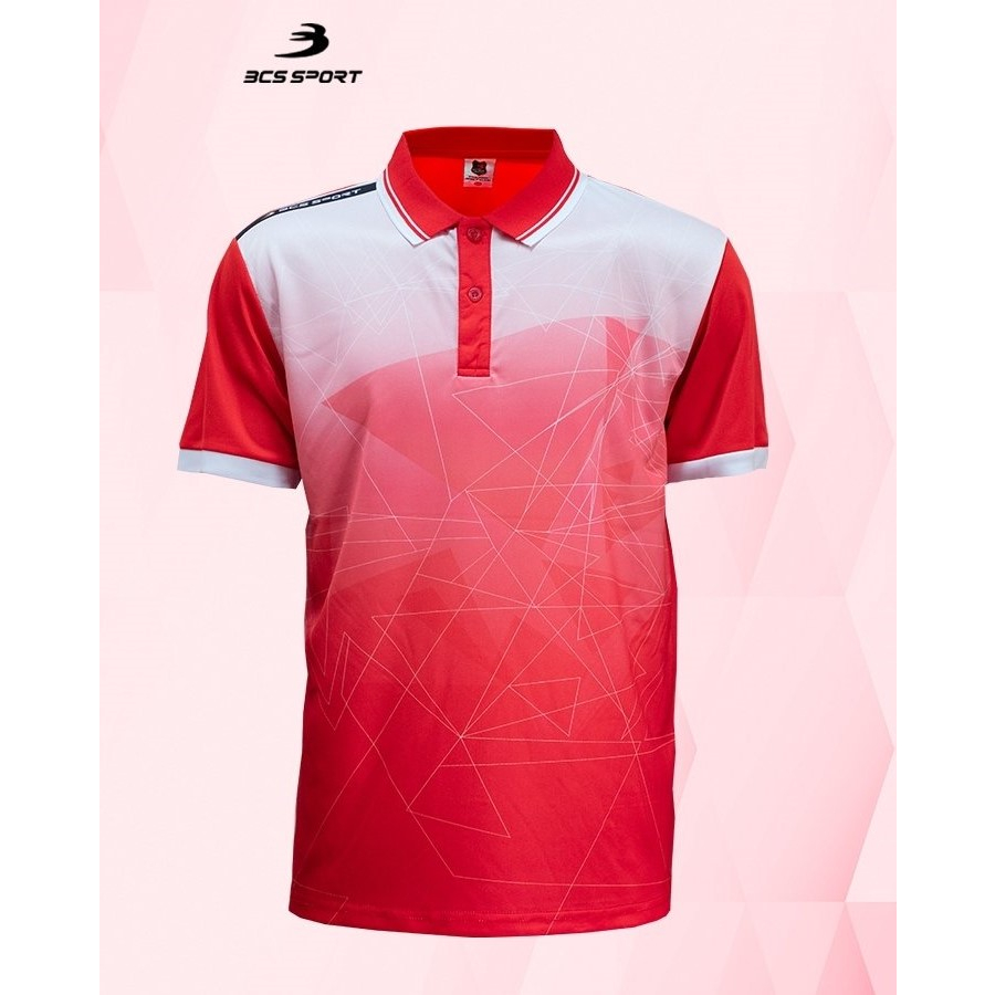 BCS เสื้อพิมพ์ลายคอปก คอโปโล J9006 | Shopee Thailand