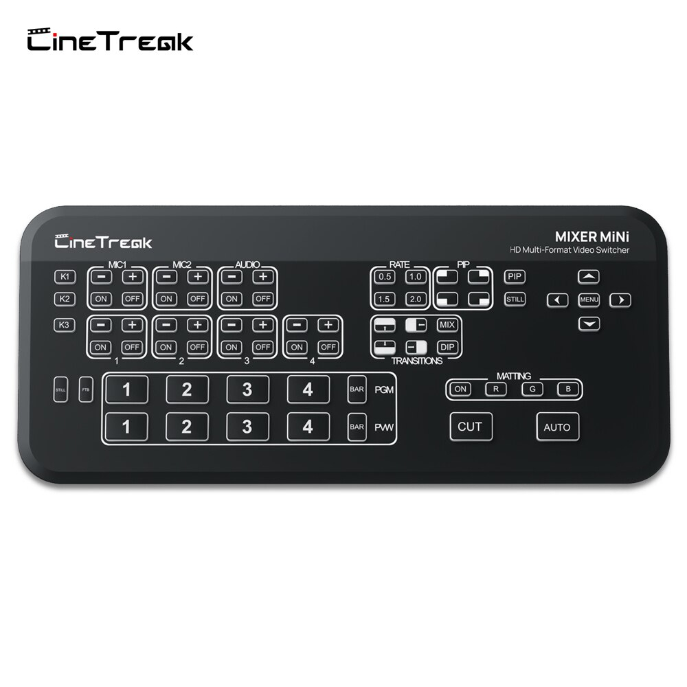 Cinetreak Mixer Mini Multi-Format Video Mixer Switcher 4 HDMI Inputs ...