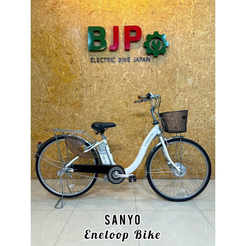จักรยานแม่บ้านไฟฟ้าญี่ปุ่น แบรนด์ 𝐒𝐀𝐍𝐘𝐎 𝑬𝒏𝒆𝒍𝒐𝒐𝒑 𝑩𝒊𝒌𝒆 ล้อ 𝟐𝟔” | Shopee Thailand