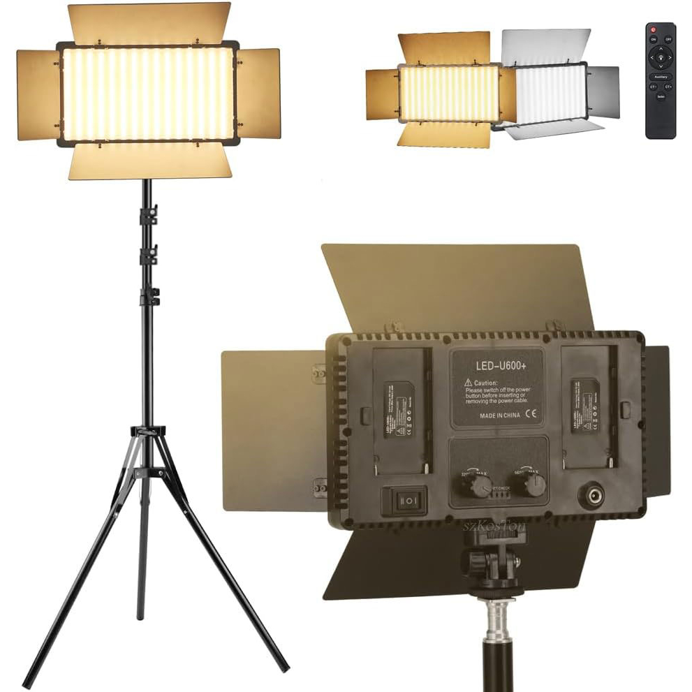 Professional Photo & Video LED Light Kit Pro LED 600+ 800+ มีแบต 2 ก้อน ...