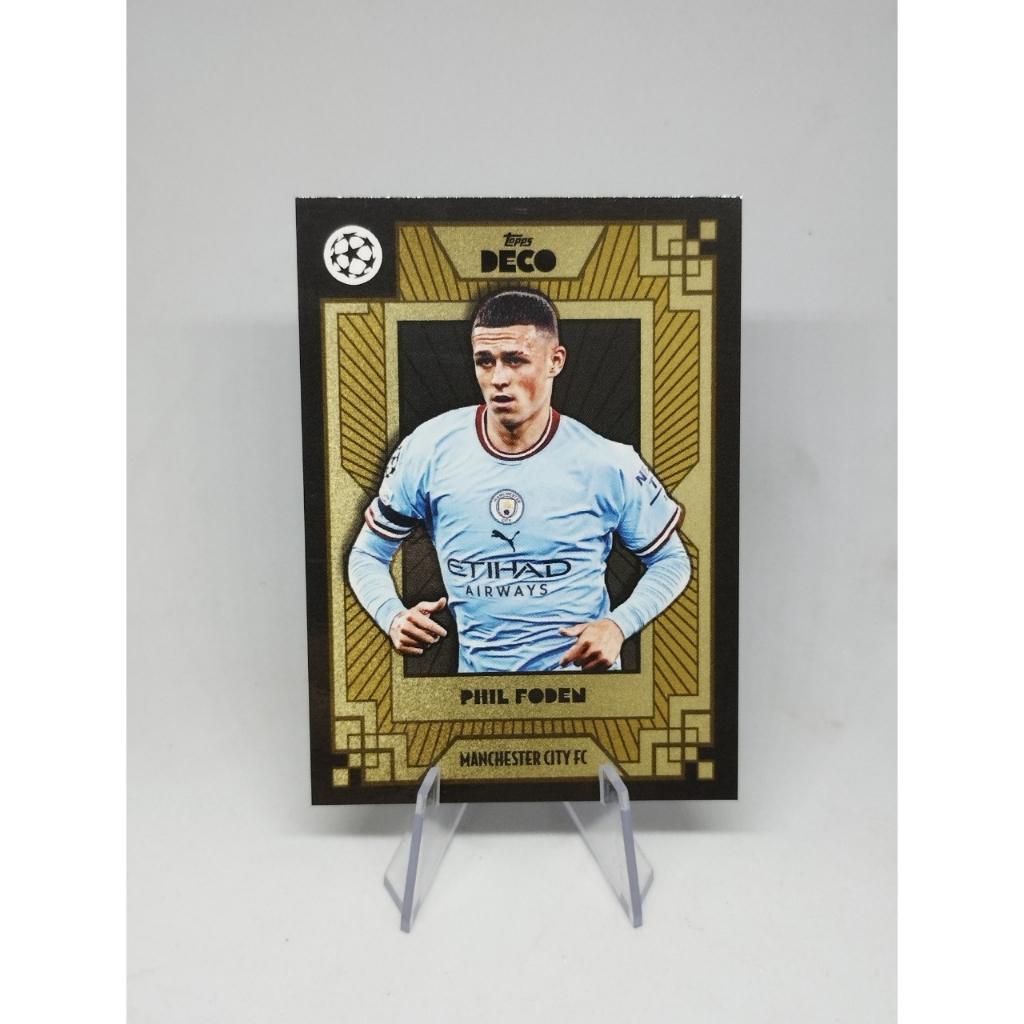 การ์ดบอล Manchester City F.C. 2022-23 Topps Deco UEFA Champions League ...