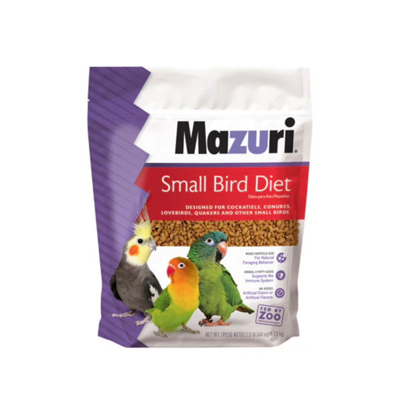 MAZURI SMALL BIRD DIET อาหารนกขนาดกลาง มาซูริ (แพ็คเกจอเมริกา) 1kg ...