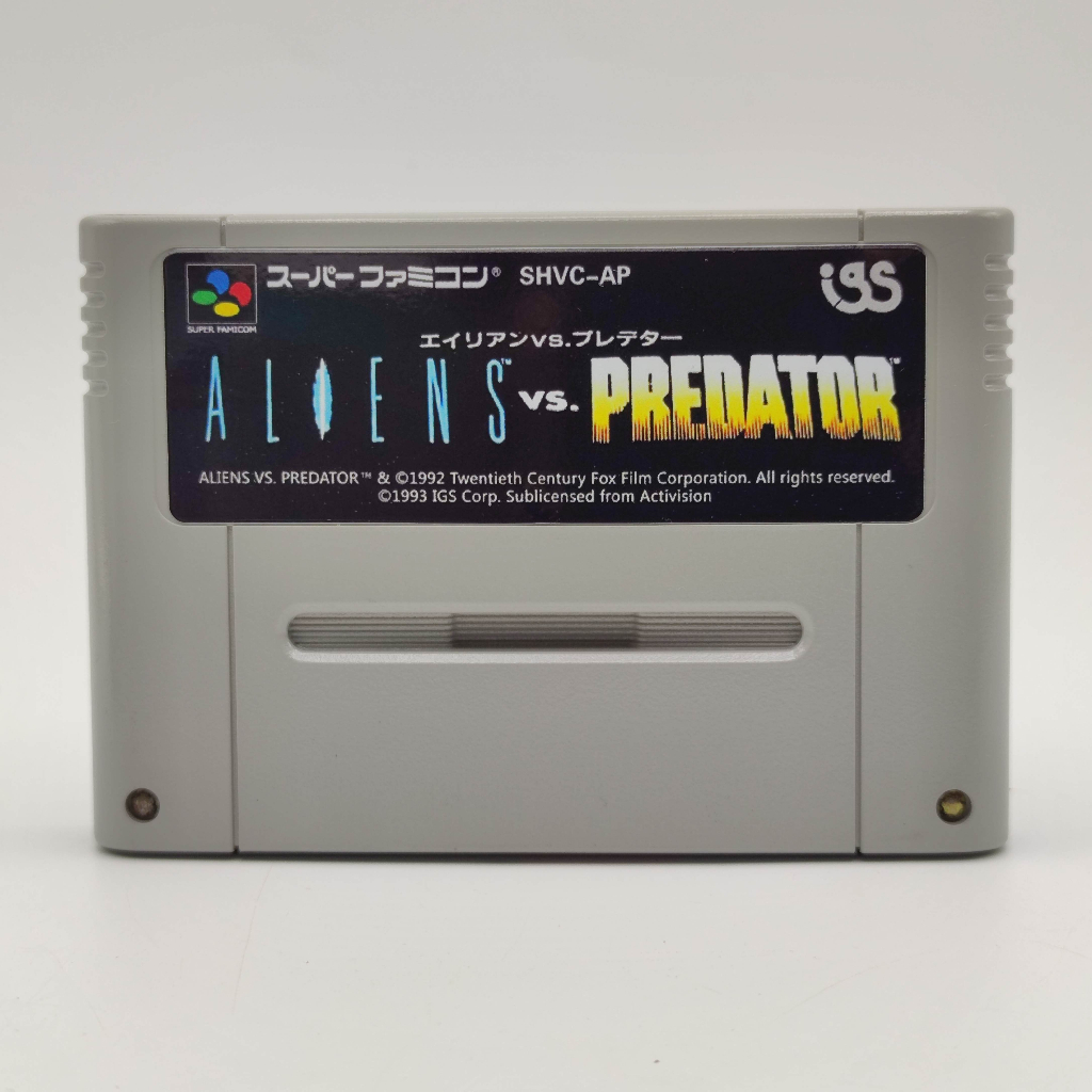 ALIENS VS. PREDATOR ตลับ SFC REPRO ตัวเกมใช้รอม SNES ภาษาอังกฤษ เอ ...
