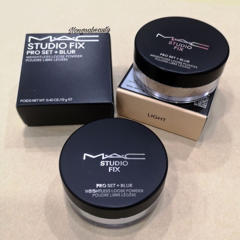 MAC Studio Fix Pro Set + Blur Weightless Loose Powder 12g แป้งฝุ่นเนื้อ ...
