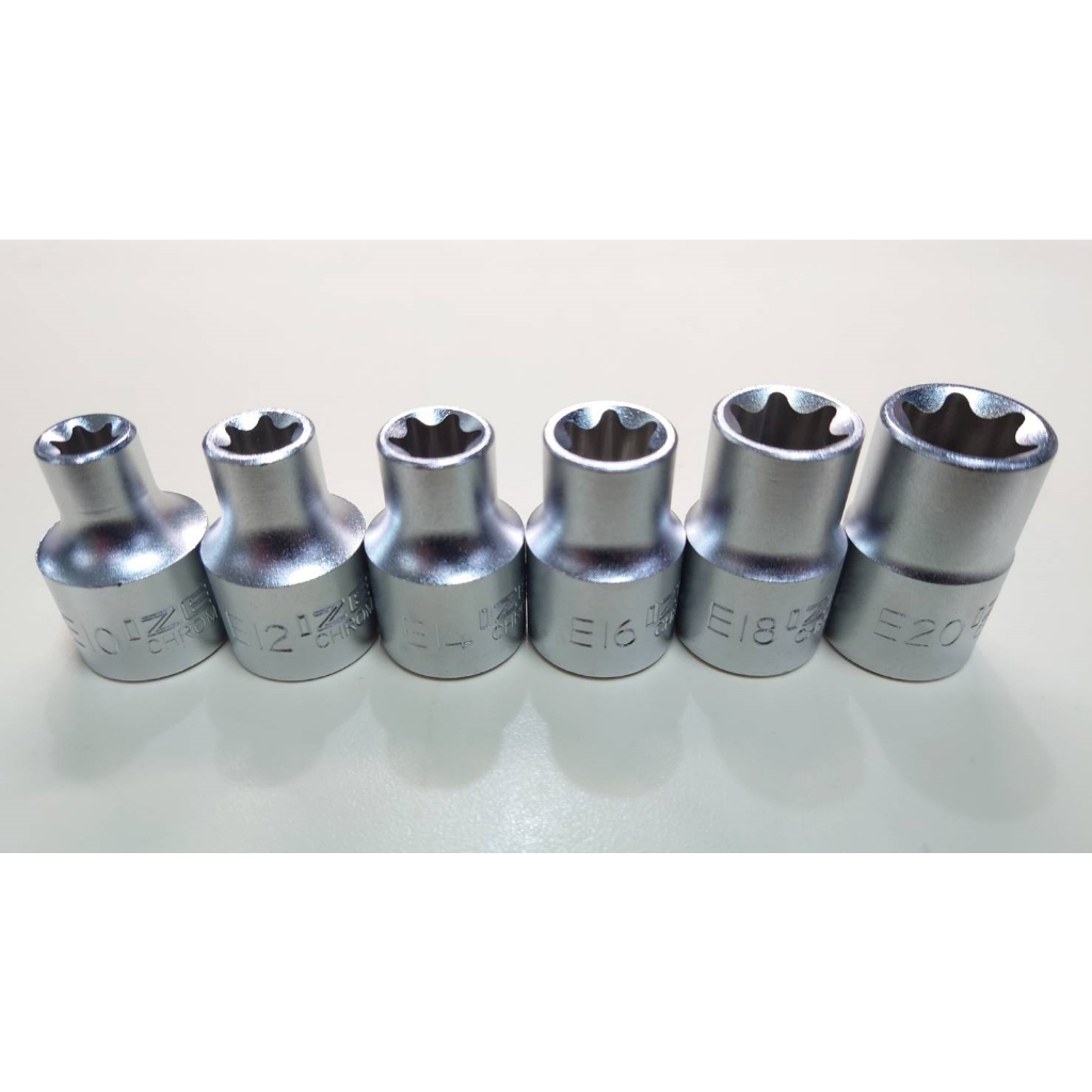 ลูกบล็อก ท๊อกซ์ สั้น 1/2" Torx E10, E12, E14, E16, E18, E20 IZELTAS Turkey | Shopee Thailand