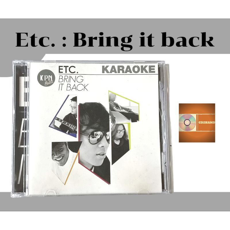 แผ่นวีซีดี คาราโอเกะ vcd karaoke วง Etc. อัลบั้ม Bring it back ค่าย kpn ...