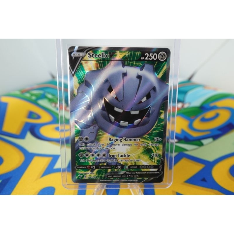 Pokemon Card "Steelix V Full A 176/185" ENG Vivid Voltage | Shopee Thailand