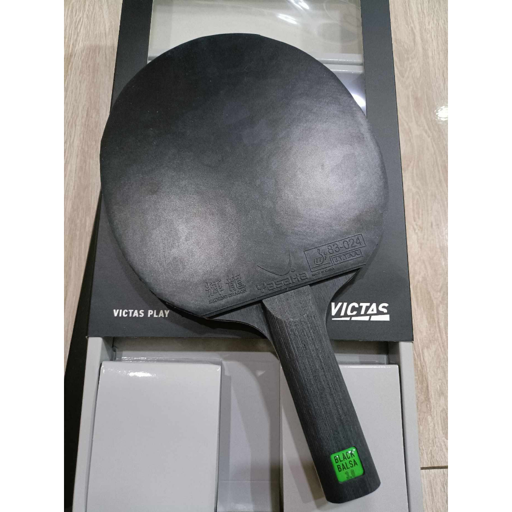 Victas Black Balsa 3.0 พร้อมยาง Yasaka shinning dragon | Shopee Thailand