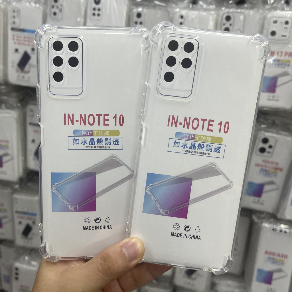 Case infinix เคส infinix Note10 หนา 1.5mm ตรงรุ่น แบบ TPU ใสเสริมขอบและ ...