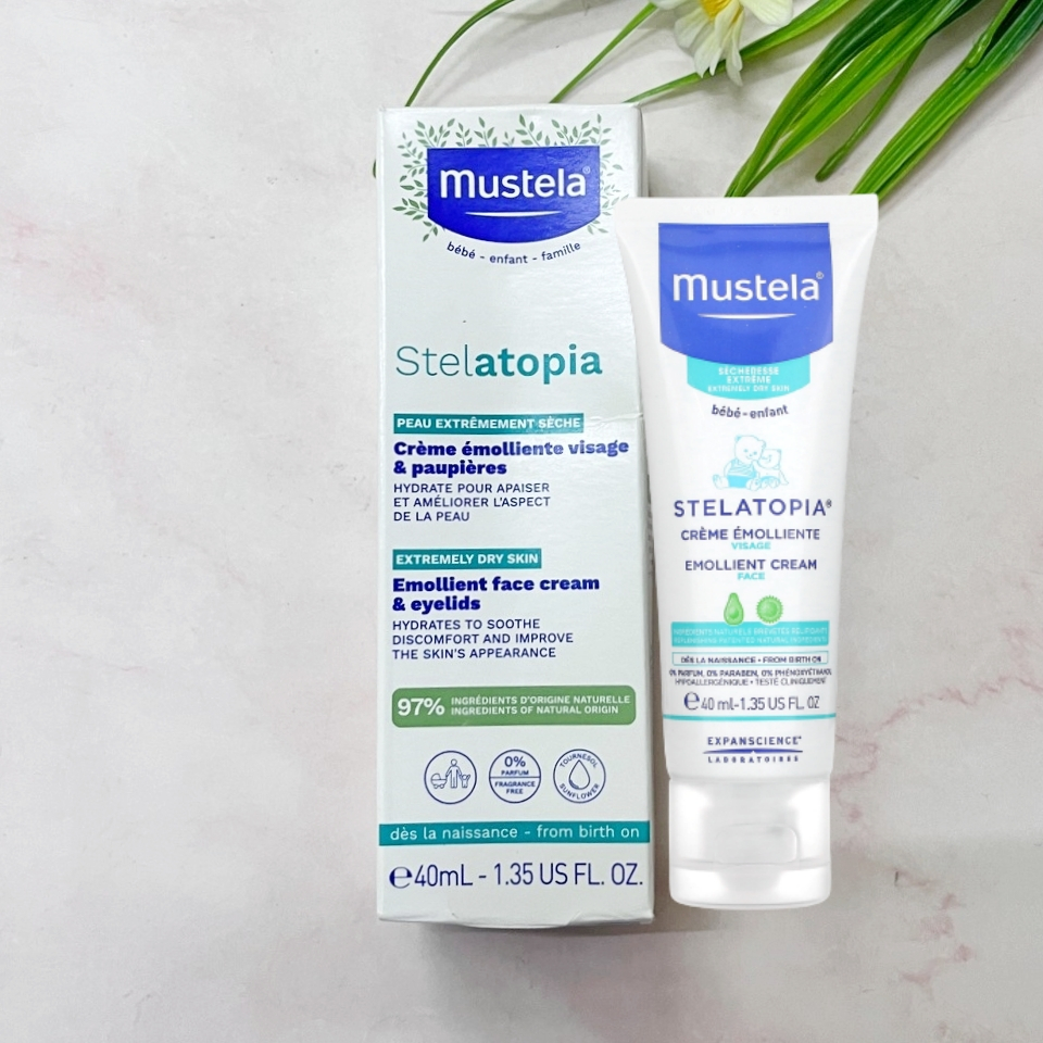 [Mustela®] Stelatopia Eczema-Prone Skin Emollient Baby Face Cream 40ml ...