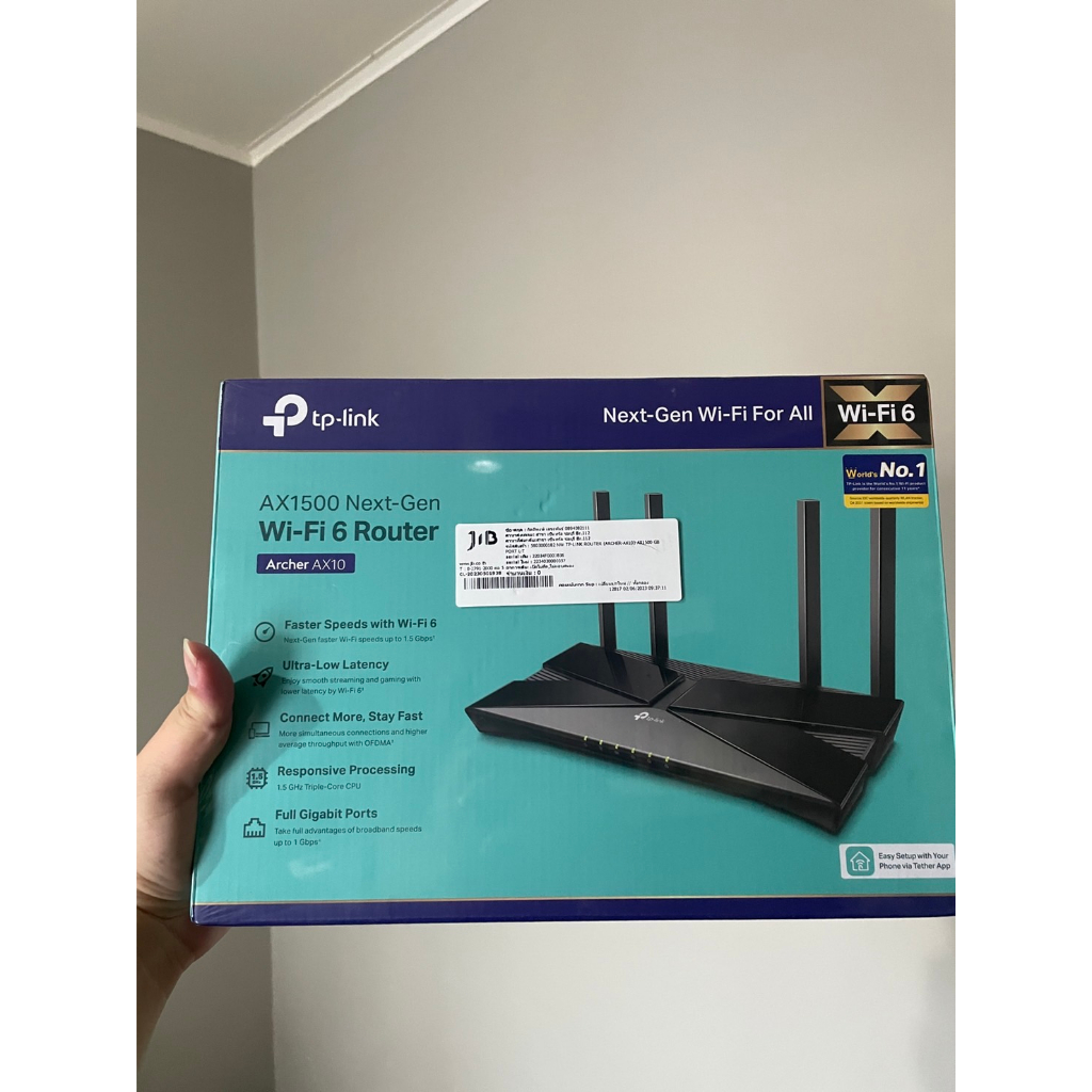 เร้าเตอร์ WiFi 6 TP Link AX1500 Wi-Fi 6 RouterArcher AX1 | Shopee Thailand