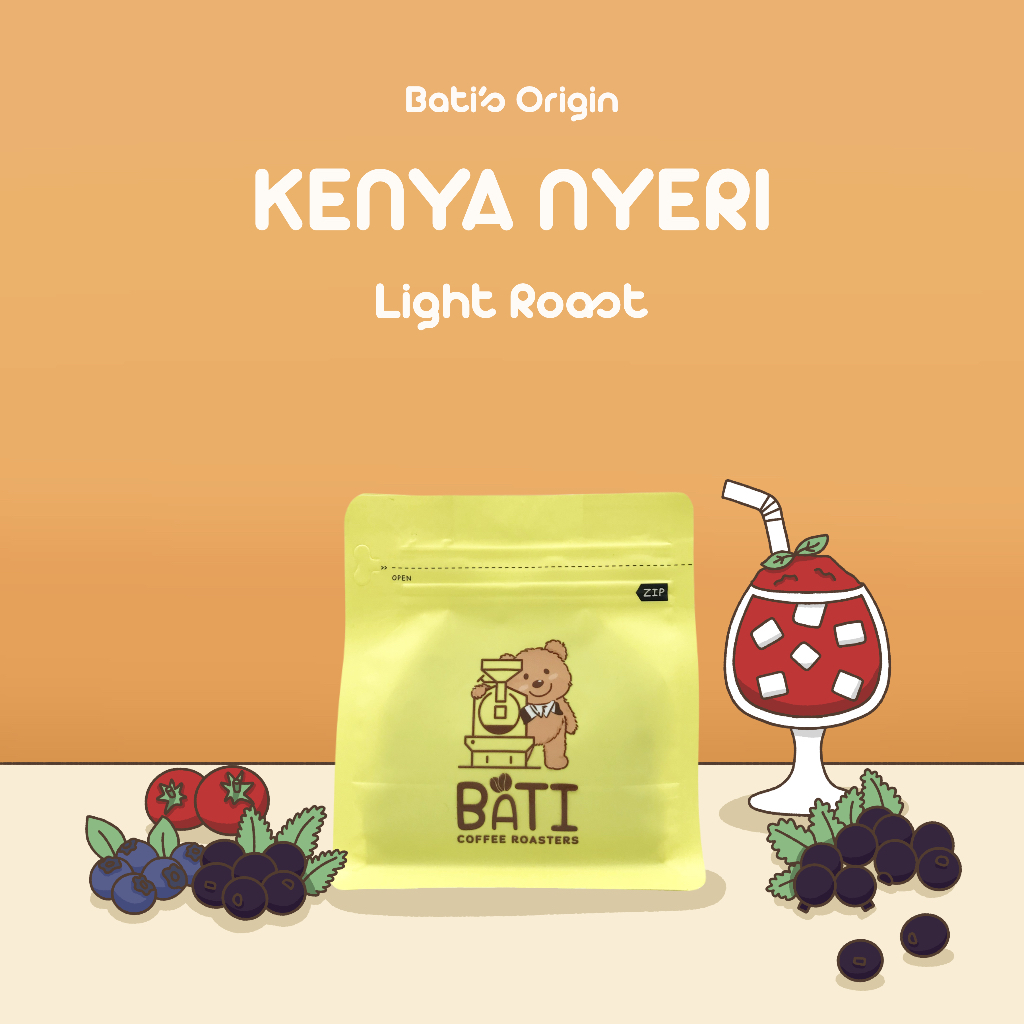 Bati Coffee Roasters เมล็ดกาแฟ คั่วอ่อน - BATI'S KENYA NYERI AB【Single ...