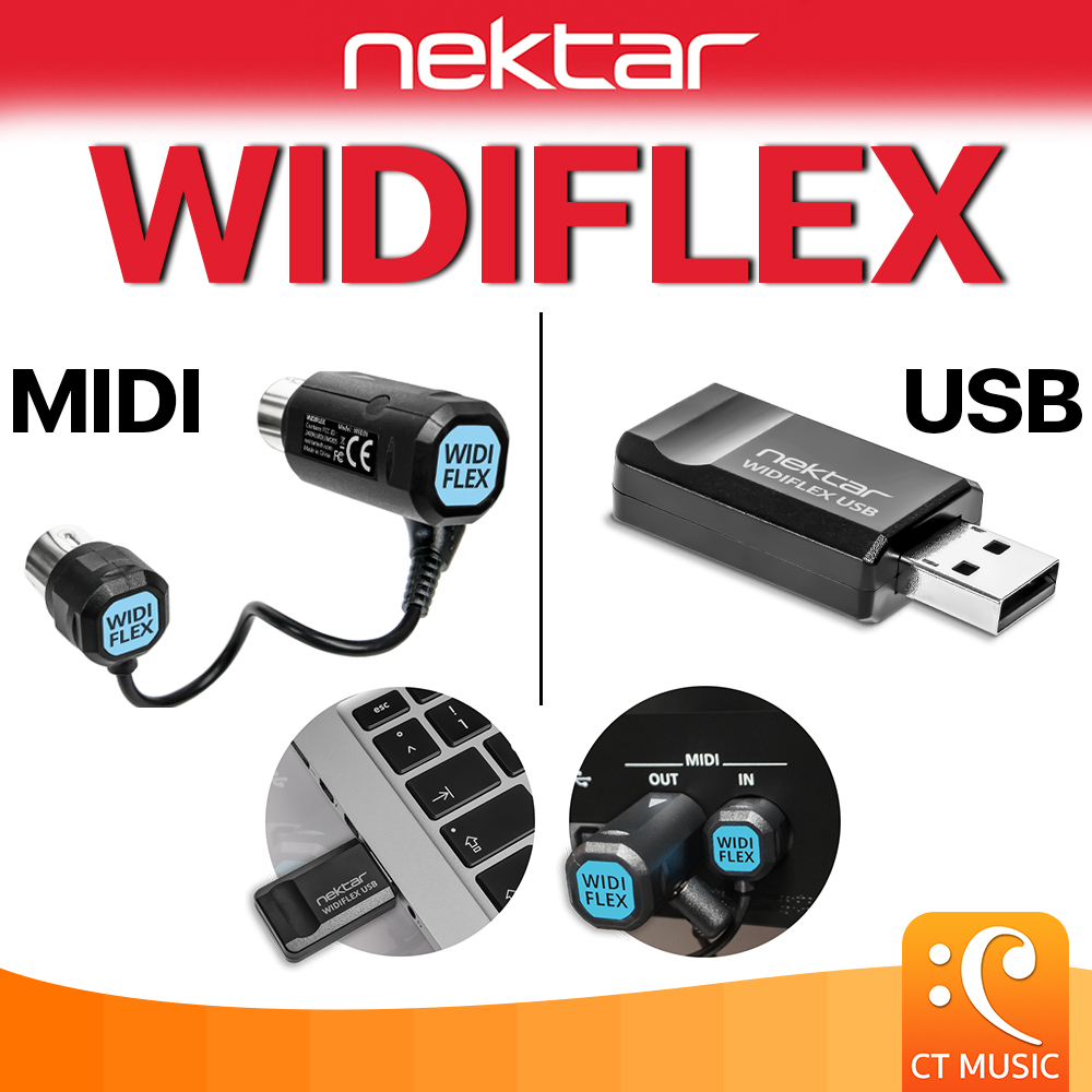 Nektar WIDIFLEX MIDI / USB Wireless Bluetooth BLE MIDI to Standard MIDI ...