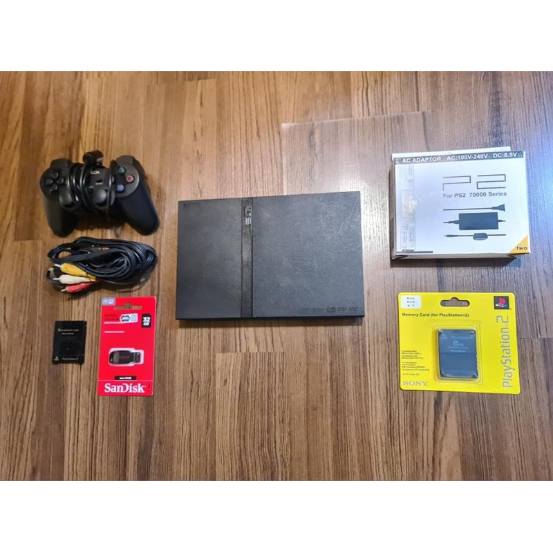 เครื่อง PS2 บอร์ด 70006 รุ่นรองล่าสุด สีดำ | Shopee Thailand