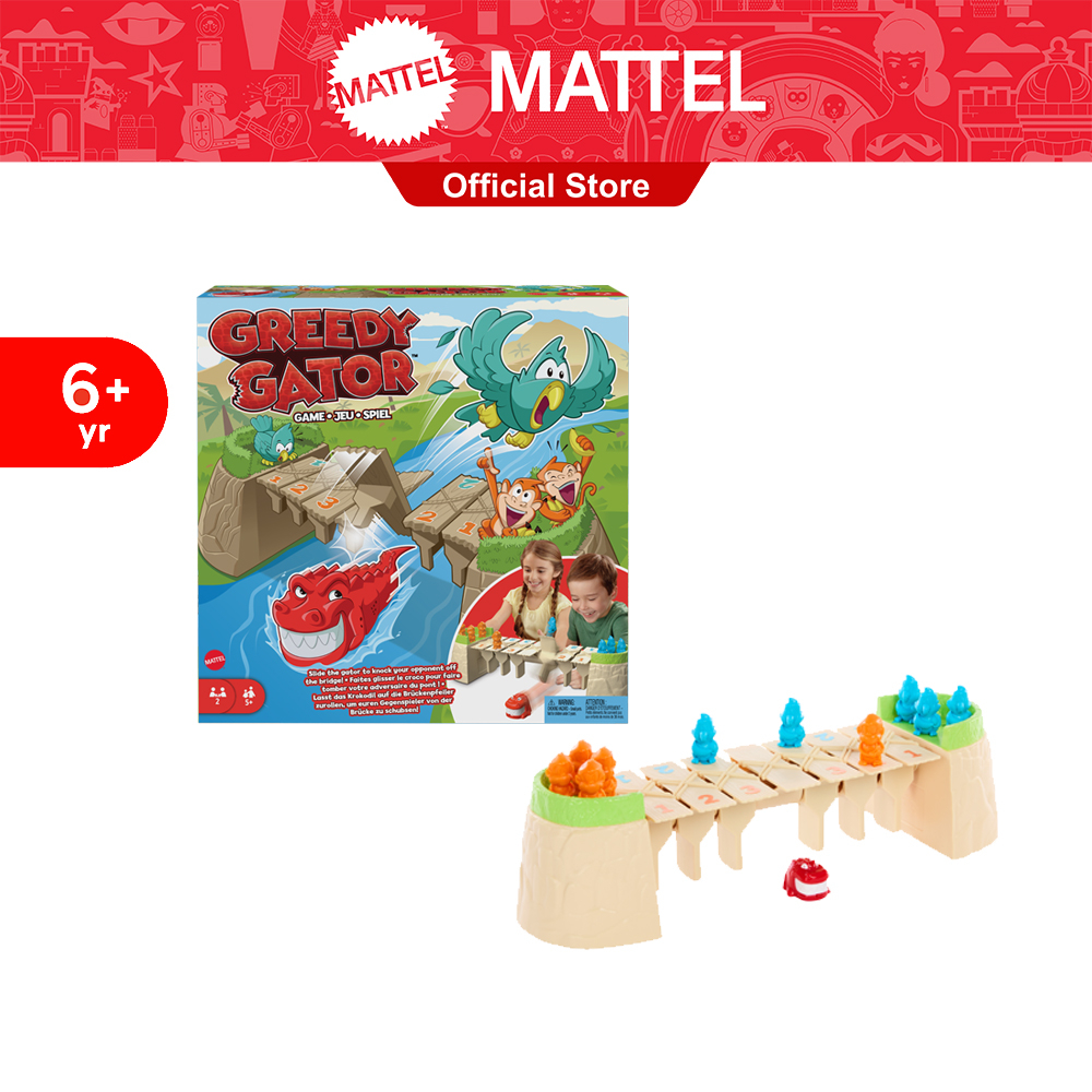 Mattel Game Greedy Gator Game เกมจระเข้สไลด์ HRC09 | Shopee Thailand