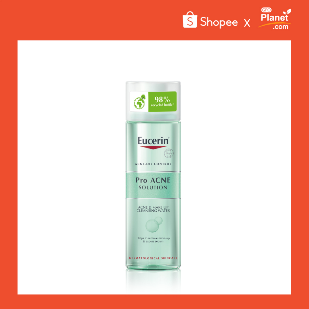 Eucerin Pro ACNE SOLUTION ACNE & MAKE UP CLEANSING WATER 200 ML ...