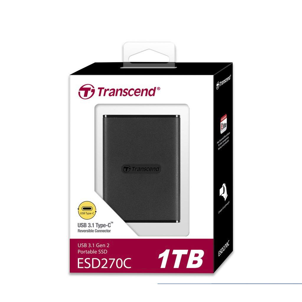 EXT. SSD 1.TB (3Y) Transcend (TCN-TS1TESD270C) | Shopee Thailand