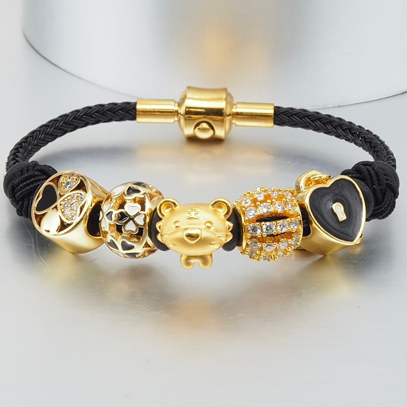 Anya Charm ปีขาล ทองคำแท้ 99.9% นน. 0.4-0.45 กรัม | Shopee Thailand