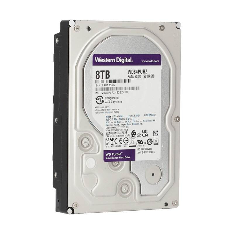 4TB 6TB 8TB 10TB 12TB Seagate/ WD Purple HDD ฮาร์ดดิสก์ 3.5" SATA III ...