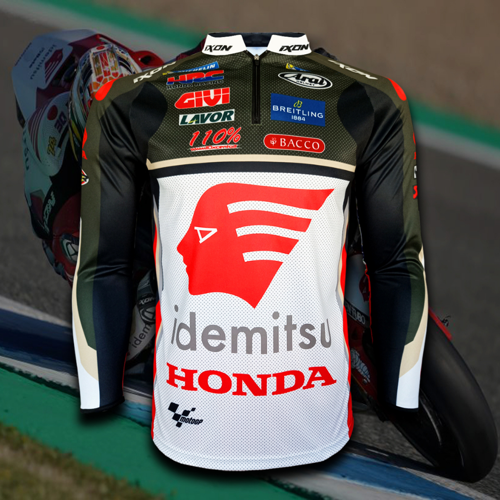 เสื้อแขนยาว MotoGP เสื้อทีม LCR Honda Idemitsu ทีม แอลซีอาร์ ฮอนด้า อิเ ...