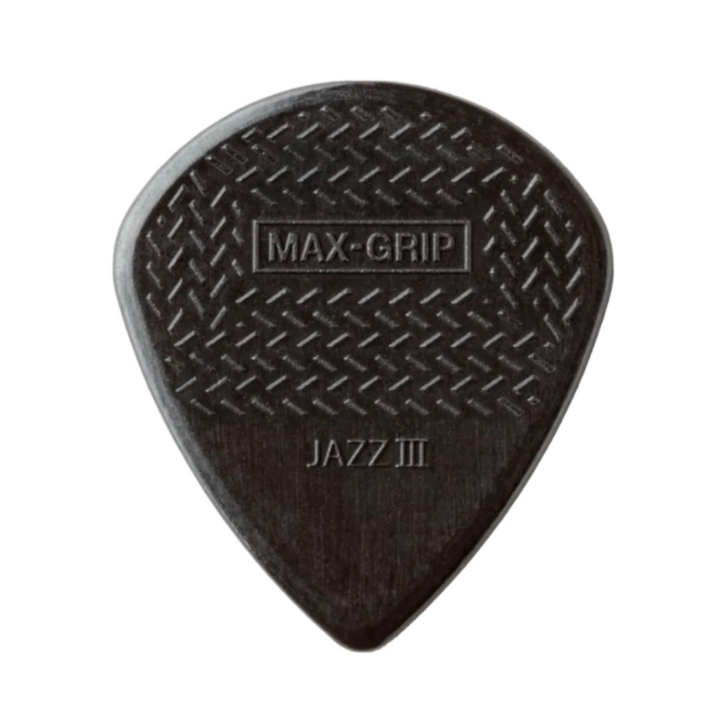 ปิ๊กกีตาร์ 3ชิ้น แท้ 100% ปิ๊กกีต้าร์ Jim dunlop Maxgrip JAZZ III Black ...