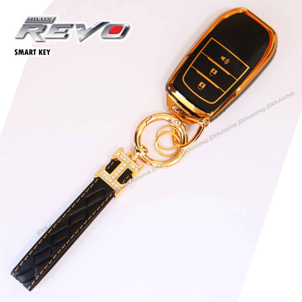 ซองกุญแจ TPU พร้อม พวงกุญแจ กุญแจรีโมท Smart Key สำหรับ TOYOTA REVO ...