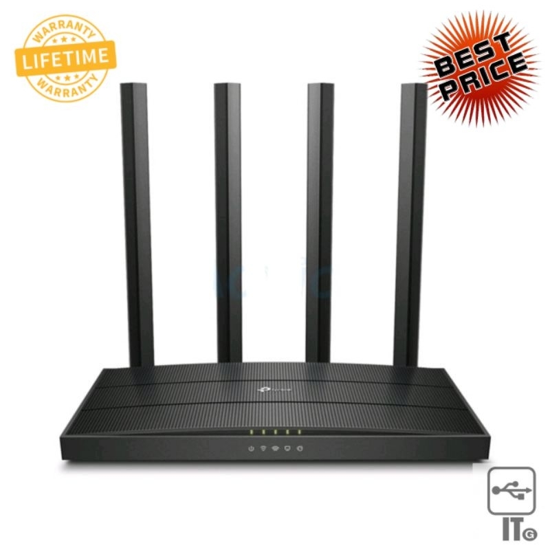 Router TP-LINK (Archer C6_V4) Wireless AC1200 Dual Band Gigabit เราเตอร ...