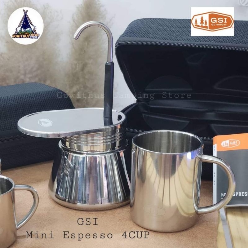 GSI MINI ESPRESSO SET ขนาด 4 CUP หม้อต้มกาแฟ | Shopee Thailand