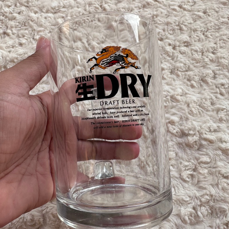 Kirin Dry Draft แก้วเบียร์ คิริน ญี่ปุ่น | Shopee Thailand