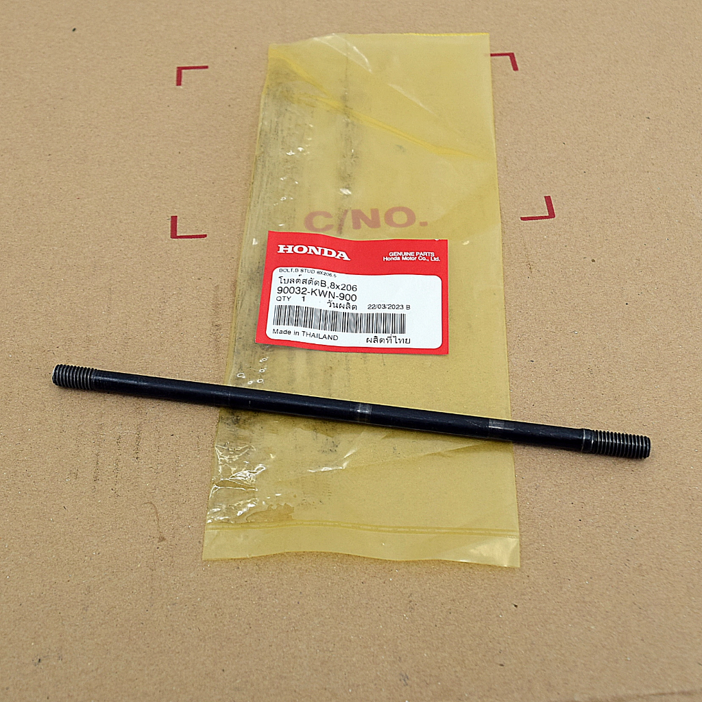 เสาเสื้อสูบ B (เกลียว8มิล ยาว20.6มิล) แท้ศูนย์ฮอนด้า ราคา/1ชิ้น 90032 ...