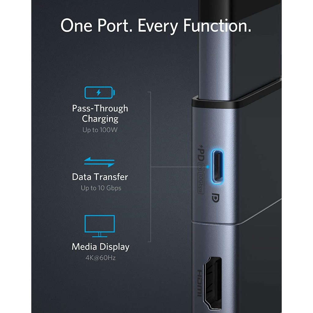 [for MacBook] Anker PowerExpand USB-C Hub (9-in-2) 4K HDMI, Transfer 10 ...
