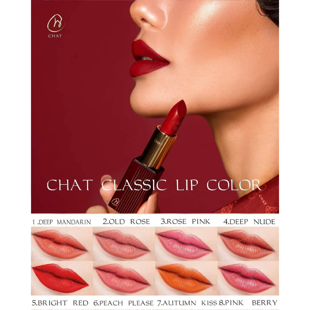ลิปฉัตร Classic - CHAT Cosmetics Lip | Shopee Thailand