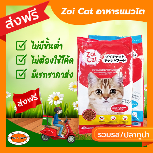 [ส่งฟรีไม่ต้องใช้โค้ด!!] Zoicat (ซอยแคท) อาหารแมว (1กก.x 20 แพ็ค ...