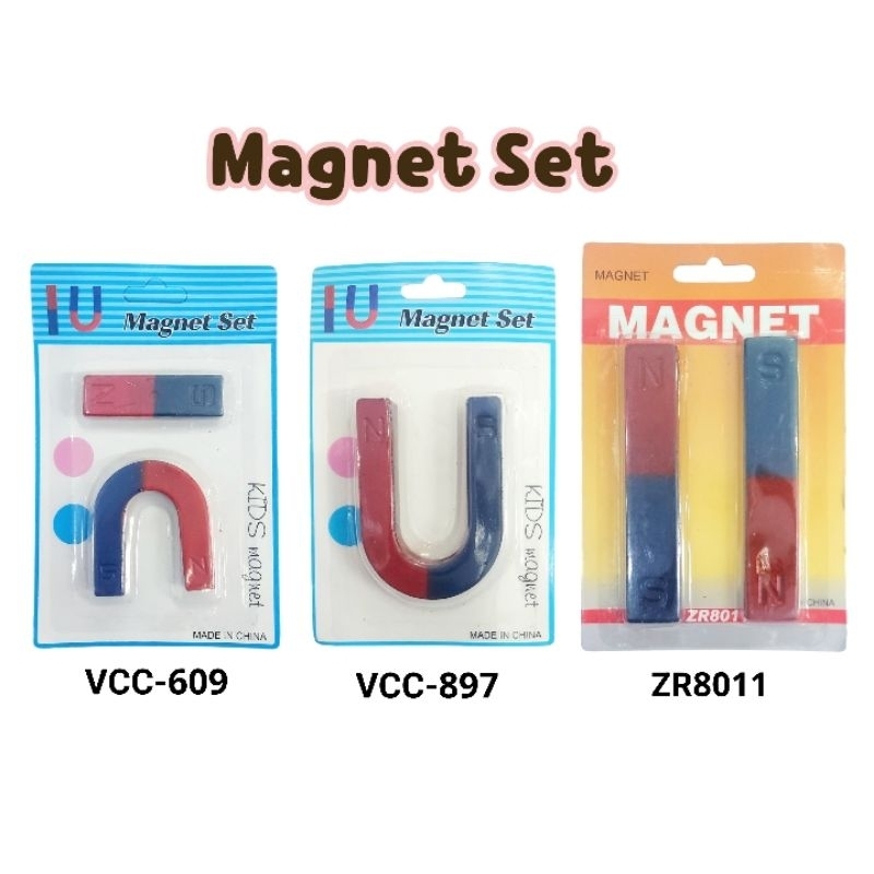 Magnet Set แม่เหล็กเกือกม้า+แท่ง, แม่เหล็กแท่งคู่ แบบแผง | Shopee Thailand
