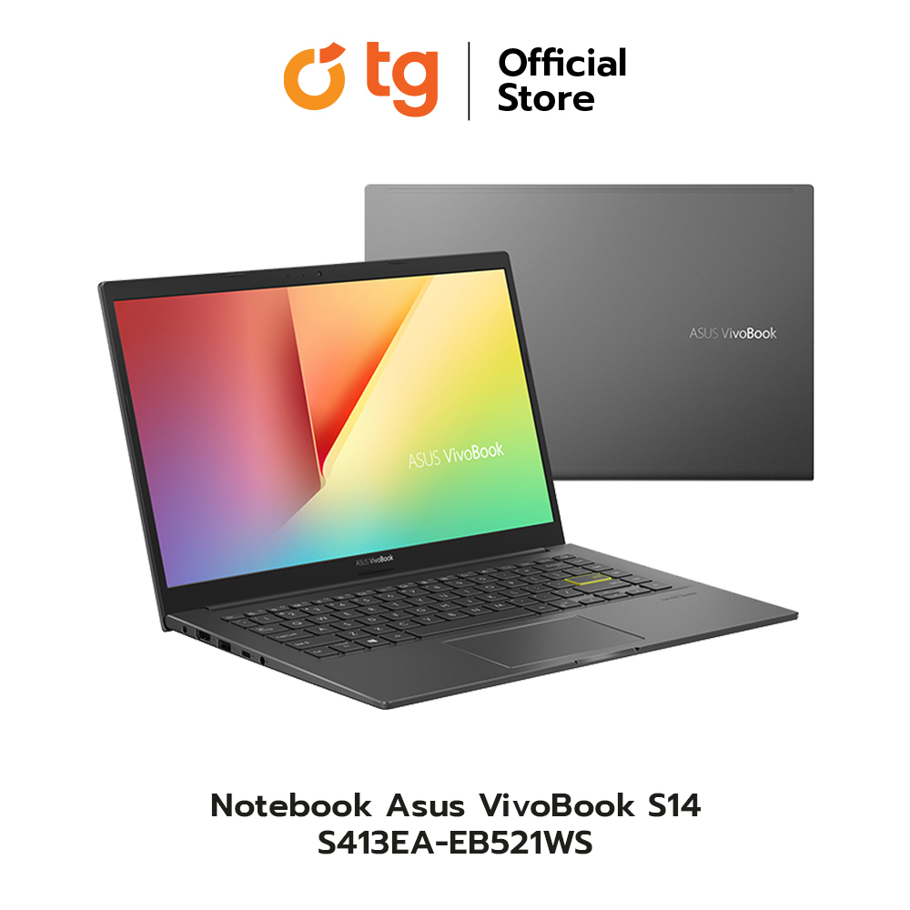 ASUS NOTEBOOK VIVOBOOK S14 S413EA-EB521WS : INDIE BLACK | Shopee Thailand