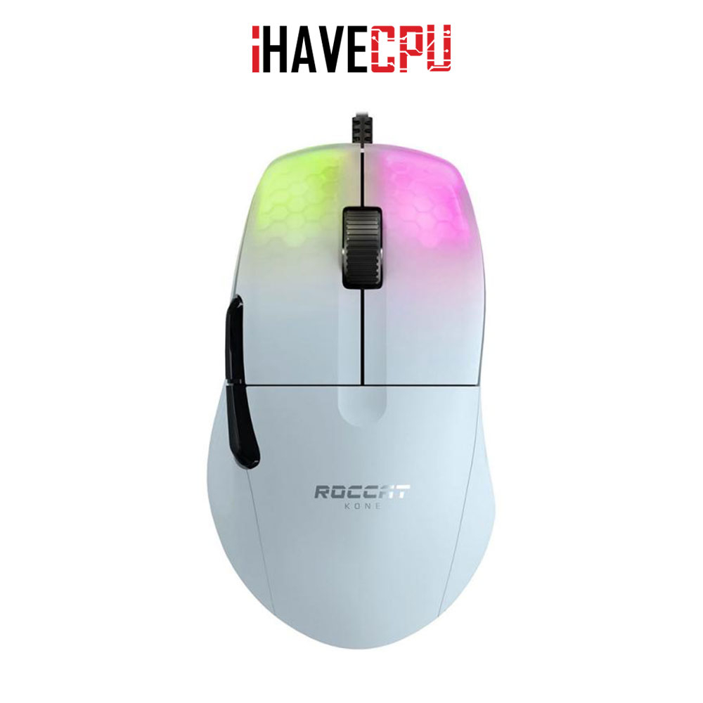 iHAVECPU MOUSE (เมาส์) ROCCAT KONE PRO WHITE (ROC-11-405-01) | Shopee ...