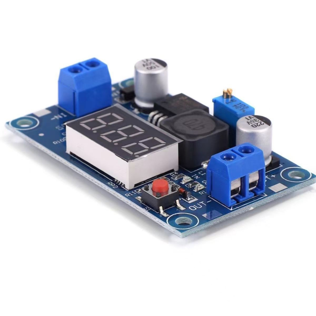 Discofamily LM2596 LM2596HVS DC-DC Step Down Module Adjustable Buck Converter พร้อมโวลต์มิเตอร์ ...