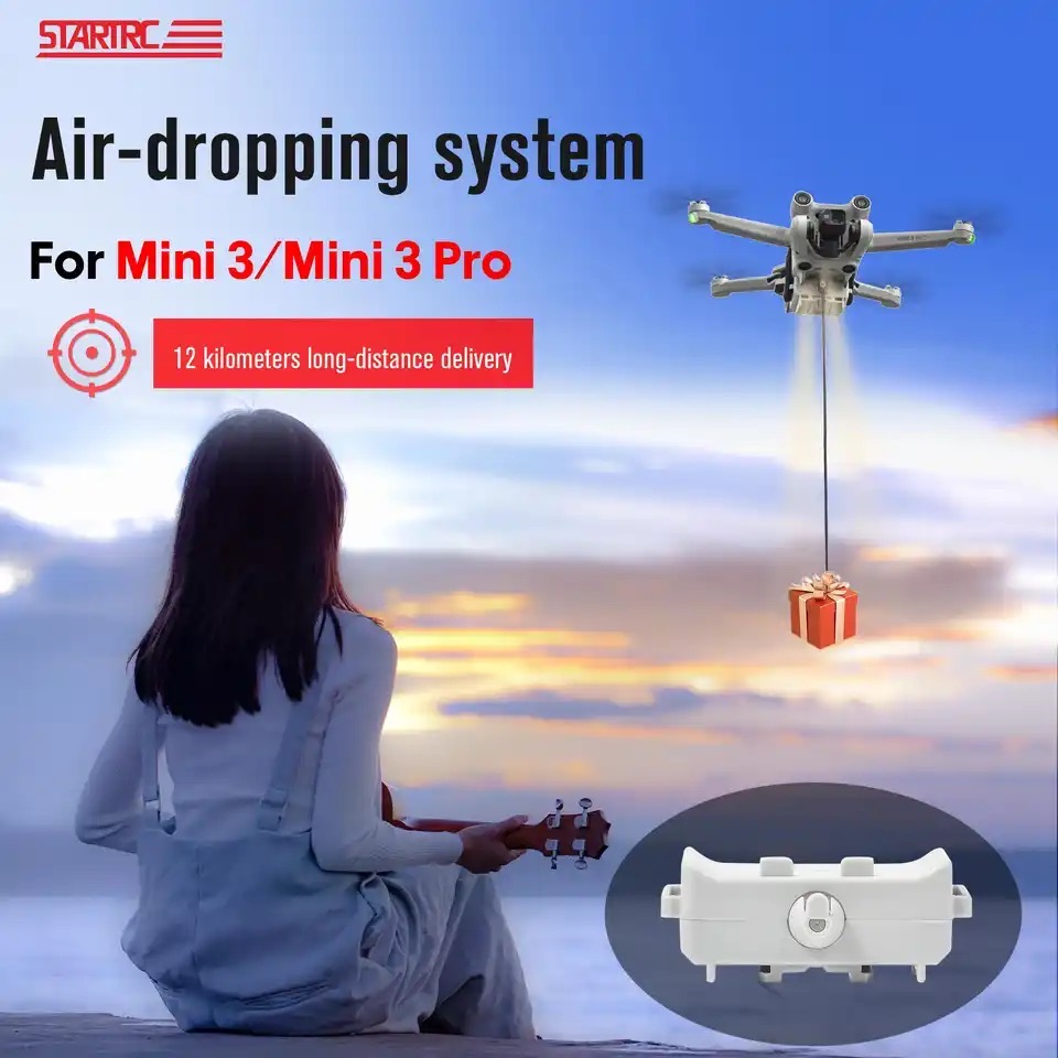 STARTRC DJI Mini 3 PRO / Mini 3 Airdrop Thrower System for DJI Mini 3 PRO / Mini 3 Drone Air ...