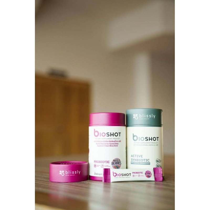 Probiotic [แพ๊คคู่ 2 กระปุก] Bioshot 15 ซอง ผลิตภัณฑ์เสริมอาหารบำรุงระบบขับถ่าย | Shopee Thailand