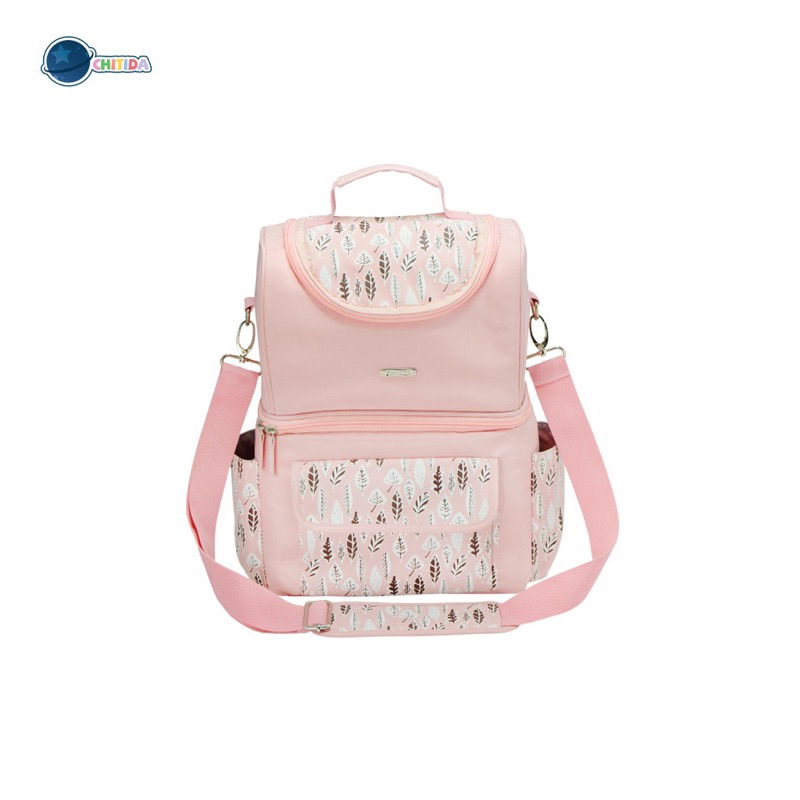 CHITIDA BAG กระเป๋าเก็บความเย็น/ร้อน สีชมพู ของใหม่ แถมไอซ์แพคให้2ชิ้น ...