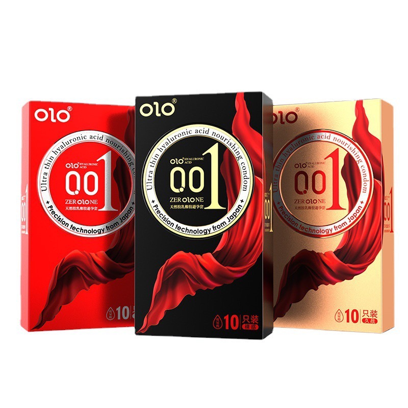 OLO CB. 001 บางเฉียบ 3รุ่น 3แบบ กล่องล่ะ10ชิ้น 52มิล+2มิล | Shopee Thailand