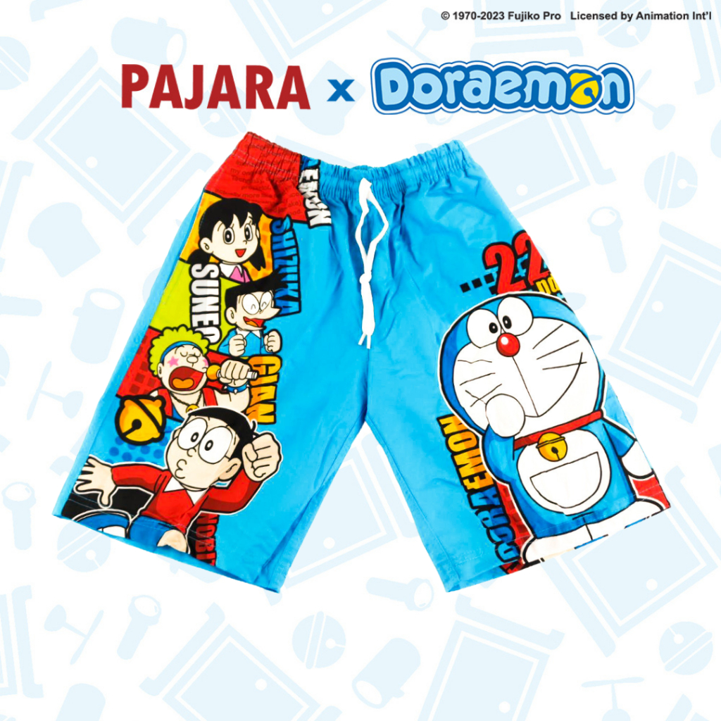 กางเกงขาสั้นเด็ก กางเกงเชิงเด็ก โดเรม่อน ลิขสิทธิ์แท้ cotton100% By ...