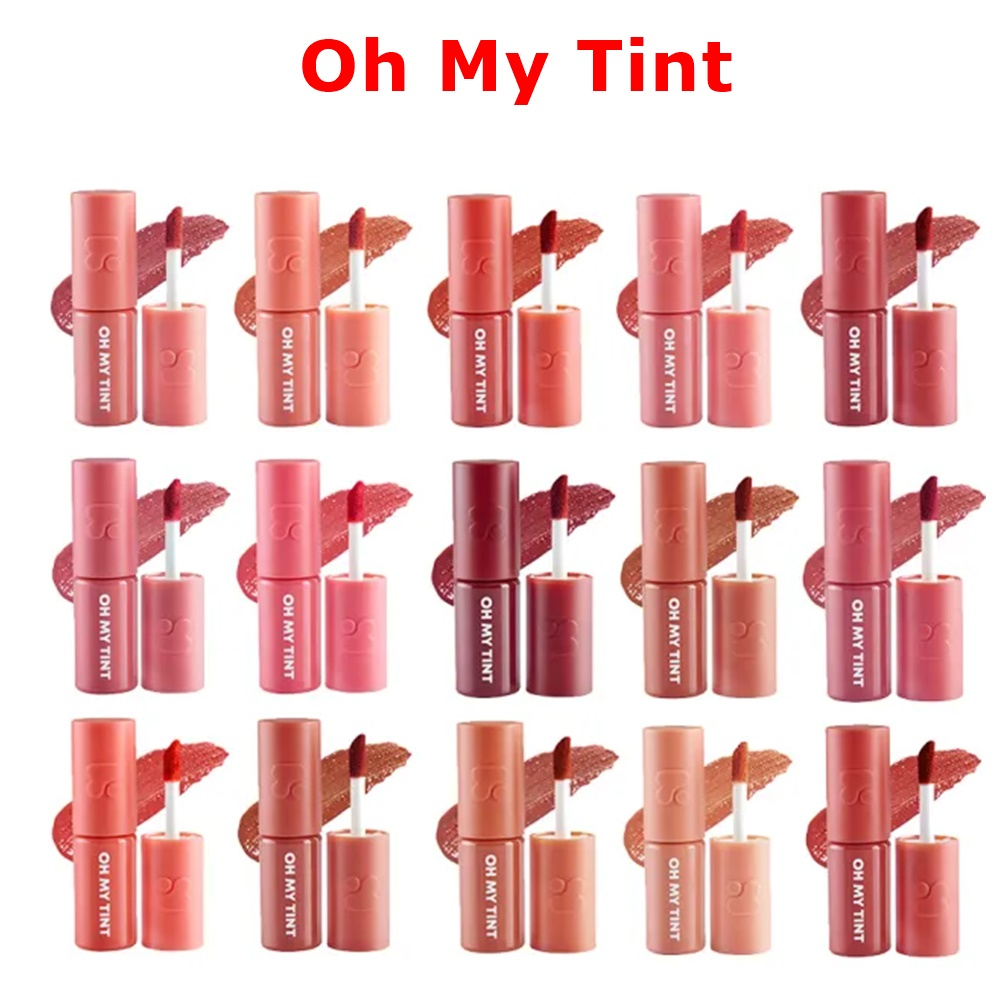 (ครบ 15 สี)Oh my tint velvet and smooth โอ้ มาย ทินท์ ลิปเนื้อละมุน OMT ohmytint ทิ้นท์ | Shopee ...