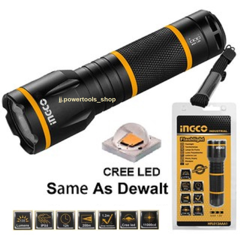 INGCO HFL013AAA1 ไฟฉาย ไฟฉุกเฉิน หลอด LED 1 วัตต์ สว่าง 200 ลูเมน (ใช้ ...