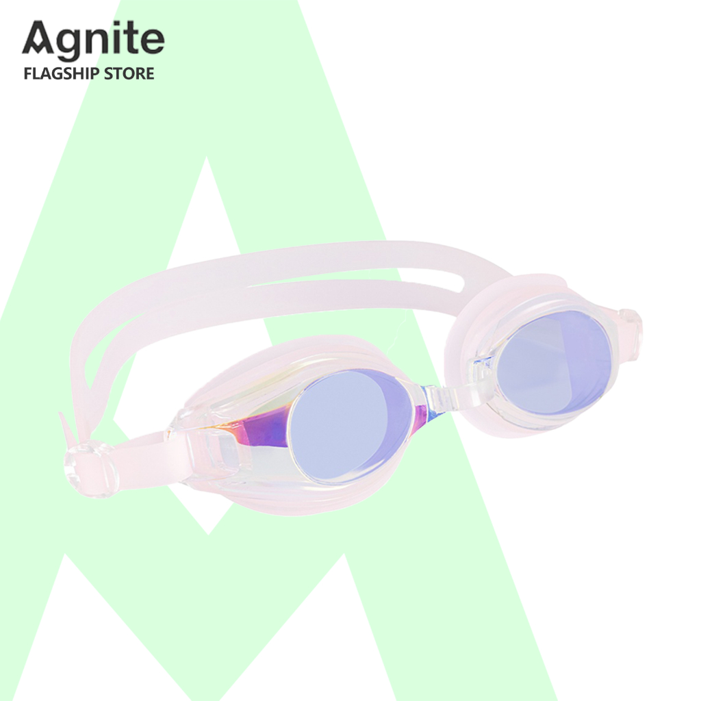 Agnite แว่นตาว่ายน้ำผู้ใหญ่ แว่นตาว่ายน้ำ HD กันฝ้า ซิลิโคลนนิ่ม หนารับ ...