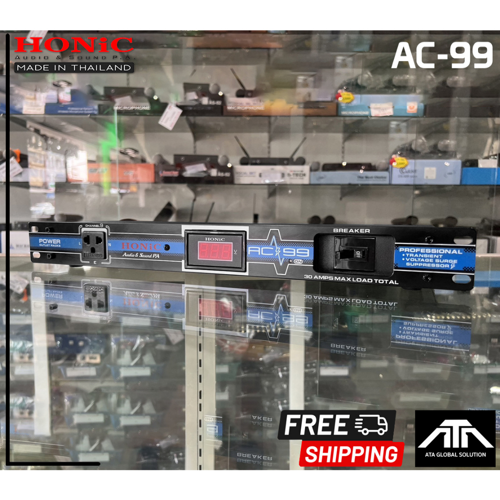 ปลั๊กพ่วงติดแร็ค Honic Ac 99 ปลั๊กติดแร็ค ปลั๊กไฟตู้แร็ค ปลั๊กไฟติดตู้แร็ค รางปลั๊ก ปลั๊ก ติดแร ...