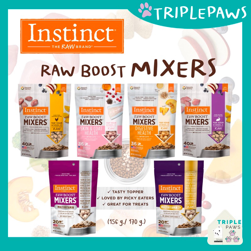 (พร้อมส่ง)ถุงใหญ่!! Instinct Raw Boost Mixers อาหารแมวนำเข้าจากอเมริกา ...