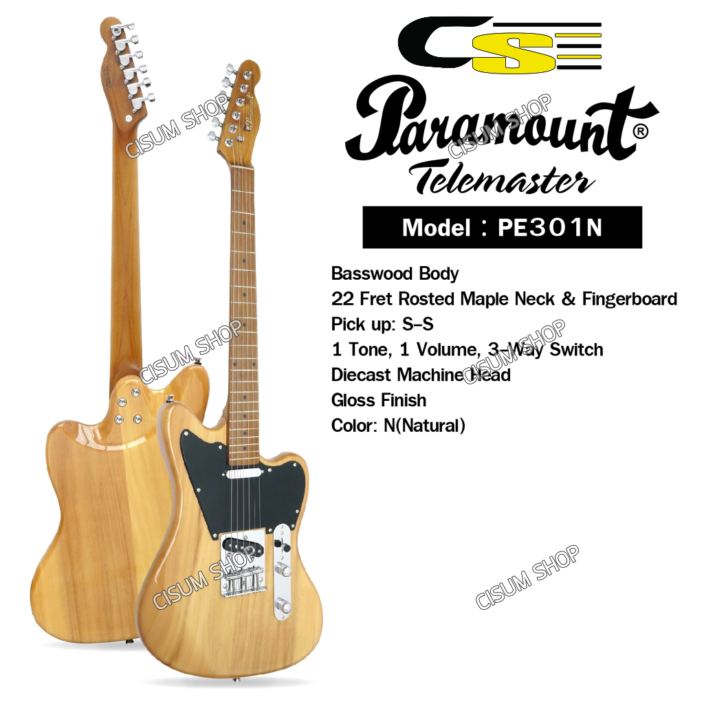 Paramount Telemaster กีตาร์ไฟฟ้าTelemaster รุ่น PE301 | Shopee Thailand