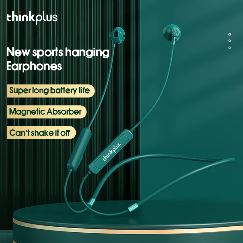 Lenovo Thinkplus SH1 ชุดหูฟัง Bluetooth Neck Band หูฟัง HIFI Sound ...